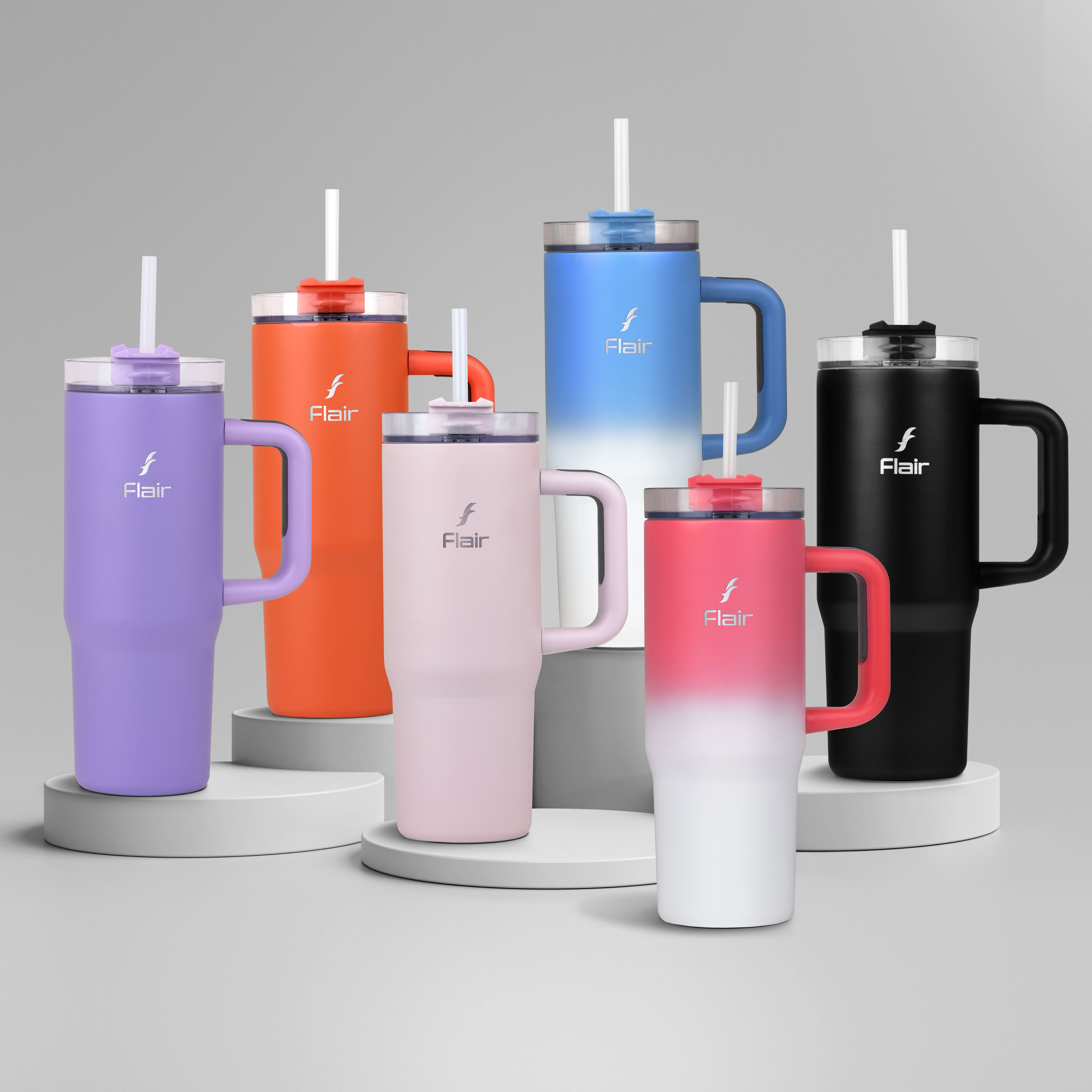 Vogue 750 ML Insulated Tumbler with Lid, 2 Straws & Brush | Stainless ...